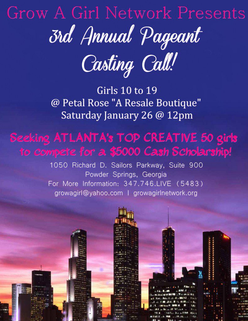 Beauty Pageant for girls 10 to 19 - Atlanta