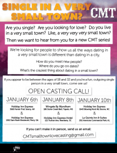 NEW CMT Reality Series is Casting Singles in Small Southern Towns