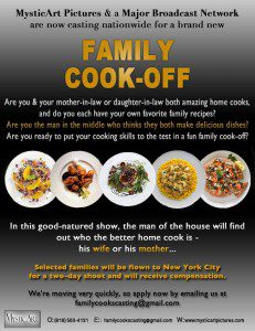 New Show “Family Cook-Off” Casting Call for Families