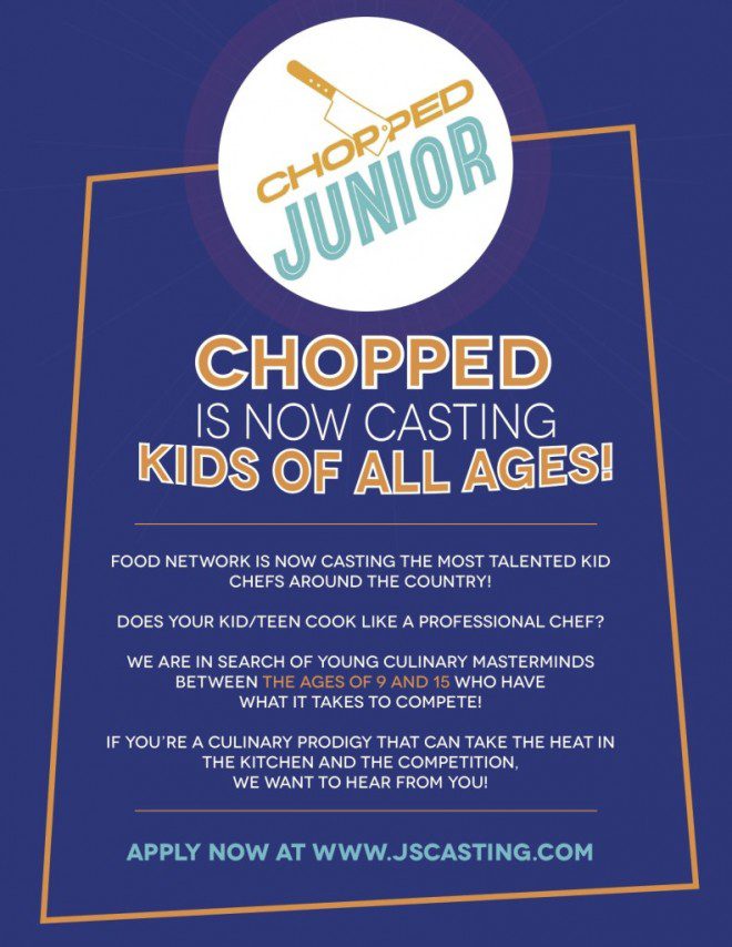 Food Network's Chopped Jr. Now Casting Kids & Teens