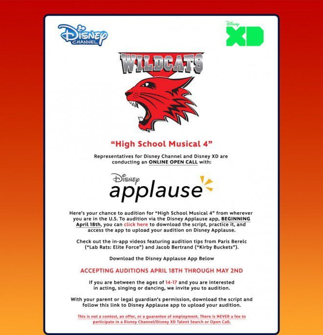 Online Disney Channel Auditions for 2016