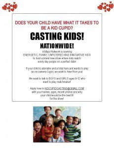 Major Network Show Now casting kids ages 9-12 To Host a New Show ...