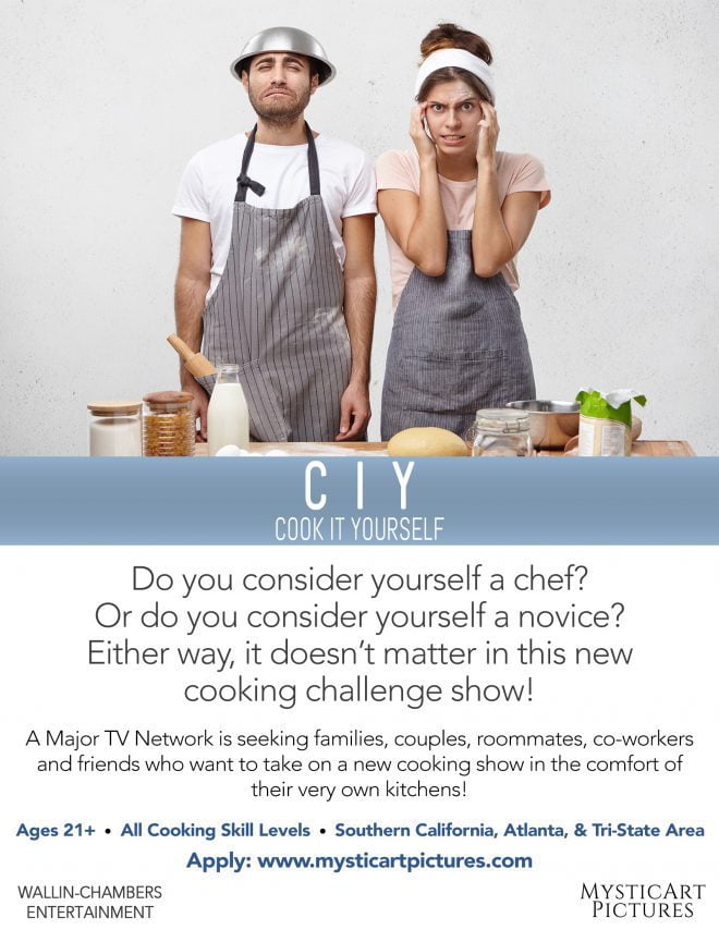 New Cooking Show "Cook It Yourself" Now Casting Cooks and Non-Cooks