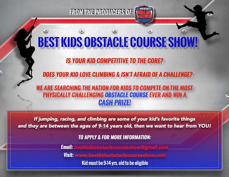 Kids Auditions for New Obstacle Course TV Show