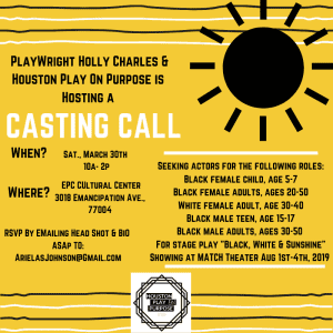Dallas Texas Casting Call – Festival of Plays – Auditions Free