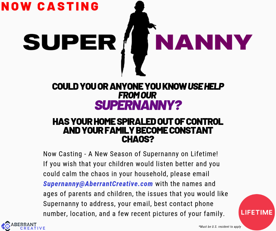 Supernanny Is Back And Casting Families Needing Help Nationwide