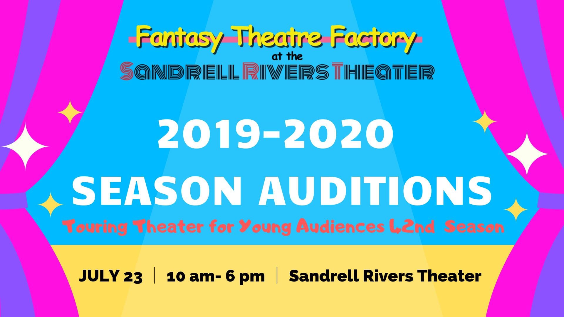 Open Auditions in Miami for Touring Theater Comapny Fantasy Theatre Factory
