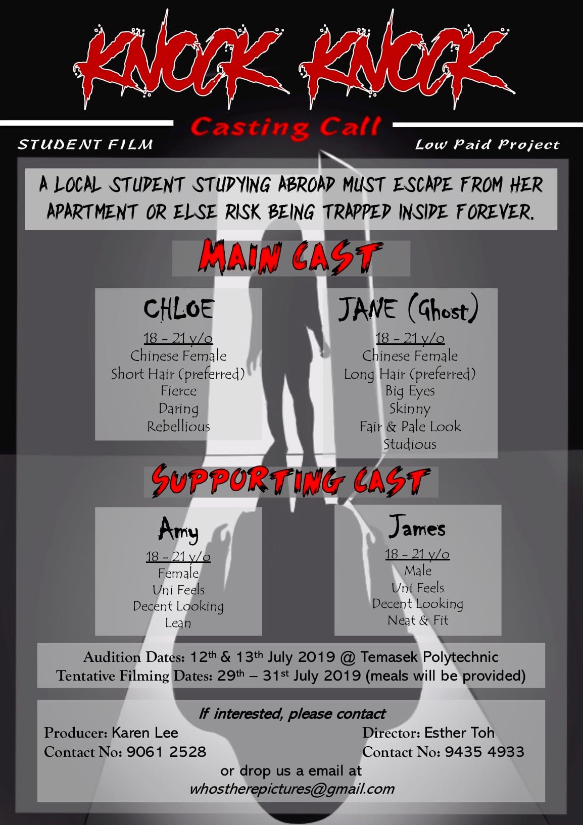 Singapore Actors for Student Film