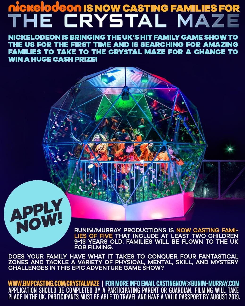 Get on A Nickelodeon Show, Audition for Crystal Maze