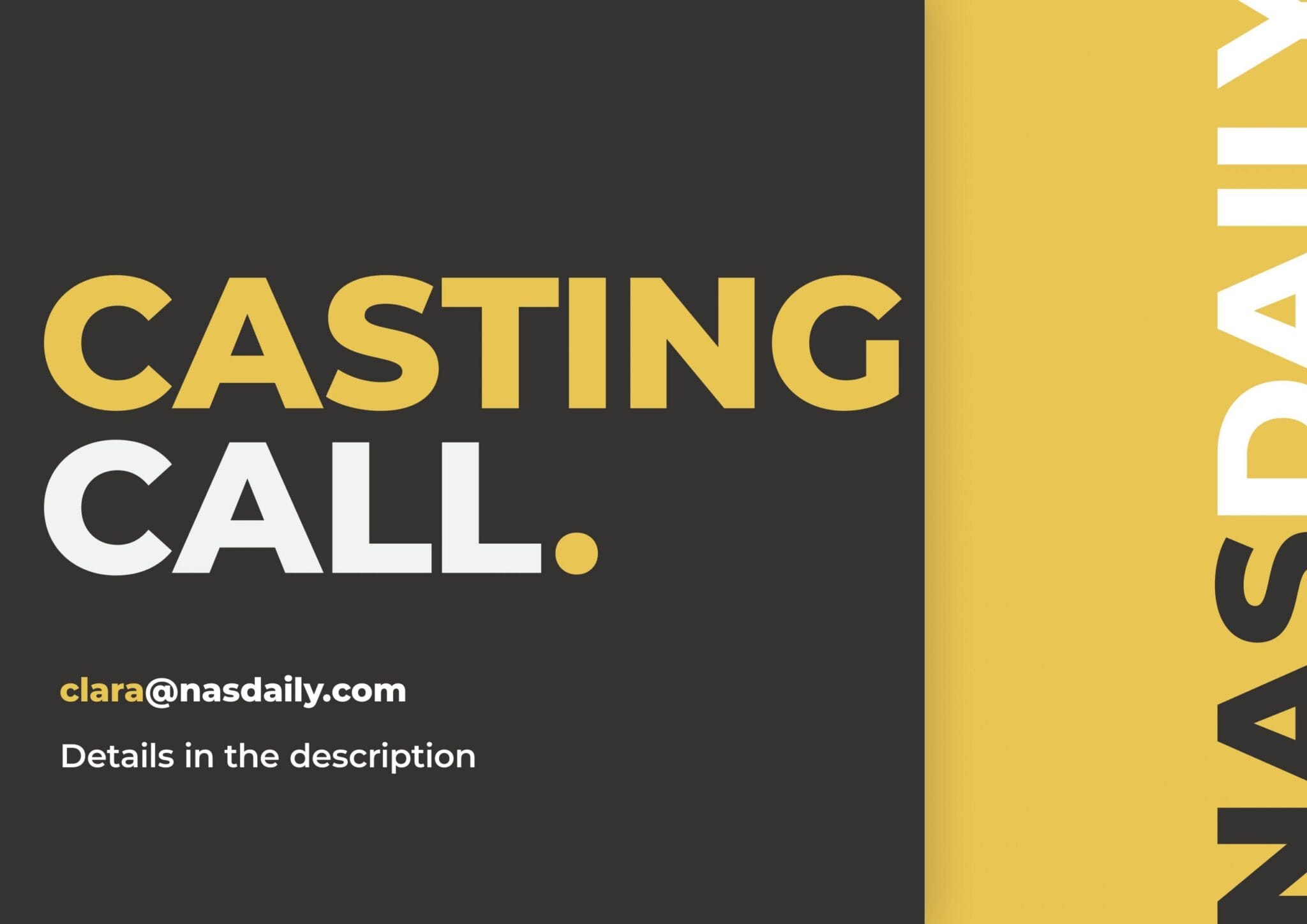 Rush Call in Singapore for Student Film – Auditions Free