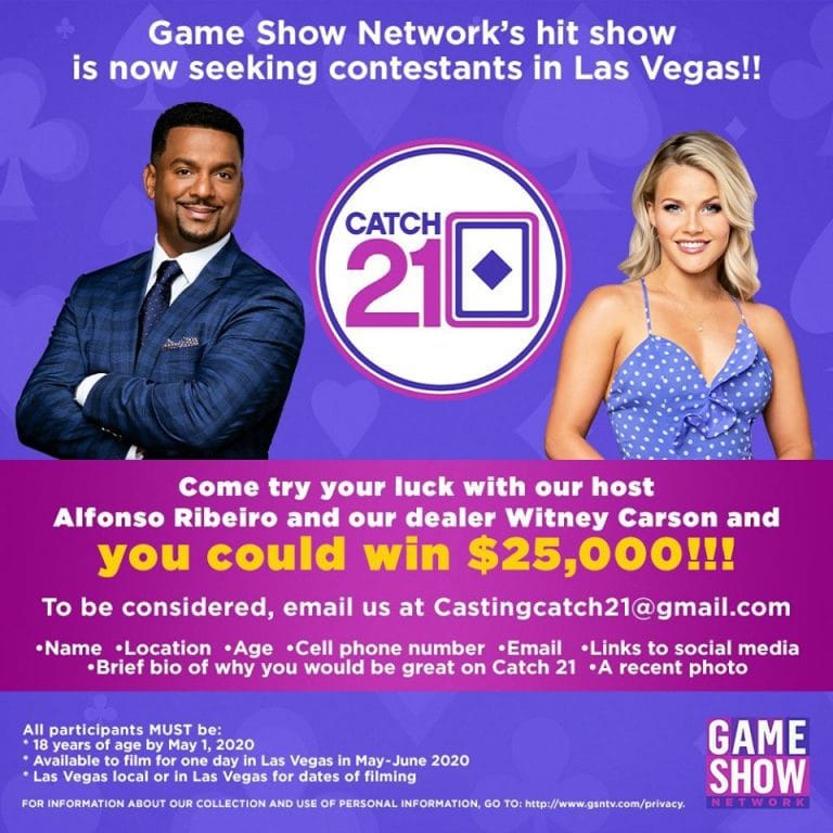 Casting Call for Gameshow "Catch 21" in Las Vegas Area