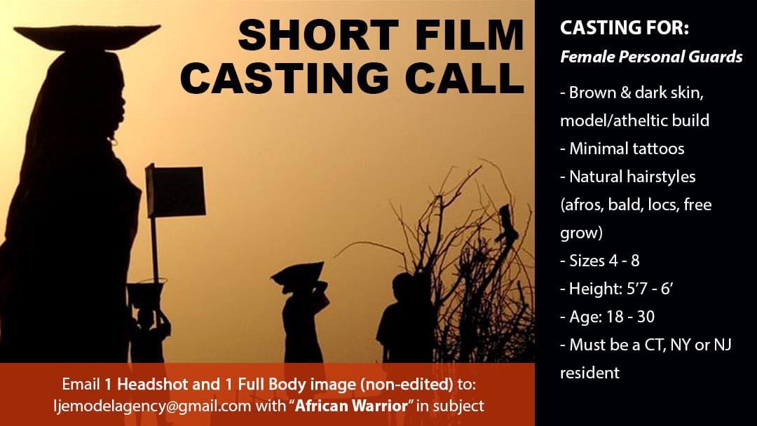 Casting Models for Movie Role in NY Tri State Area