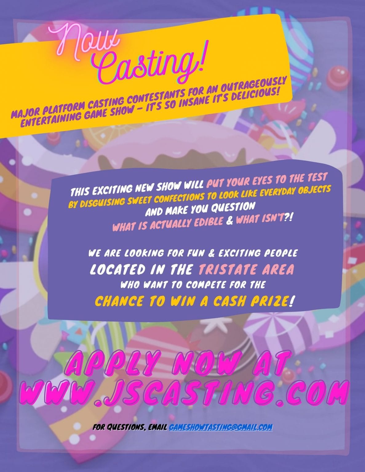 Casting Game Show Contestants in the NY / Tri-state Area – Auditions Free