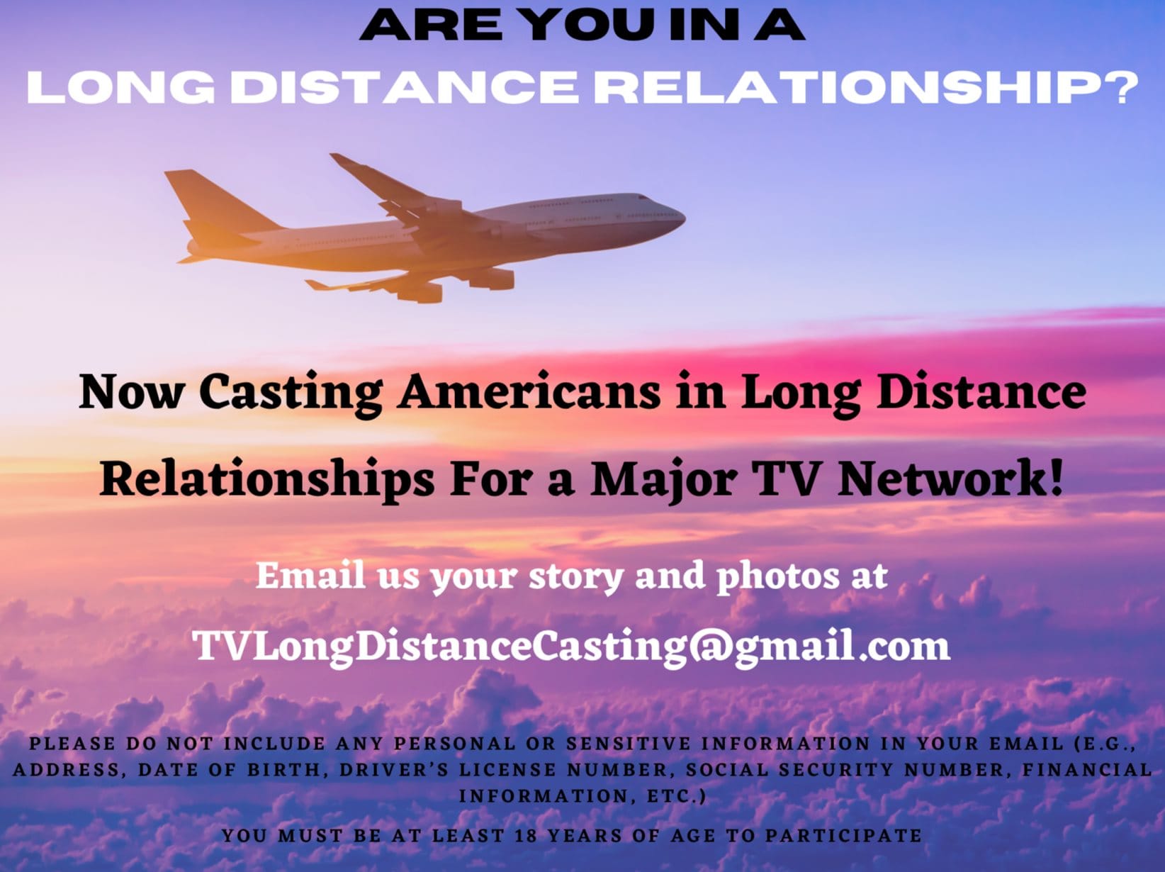 Casting Call for People in Long Distance Relationships – Auditions Free