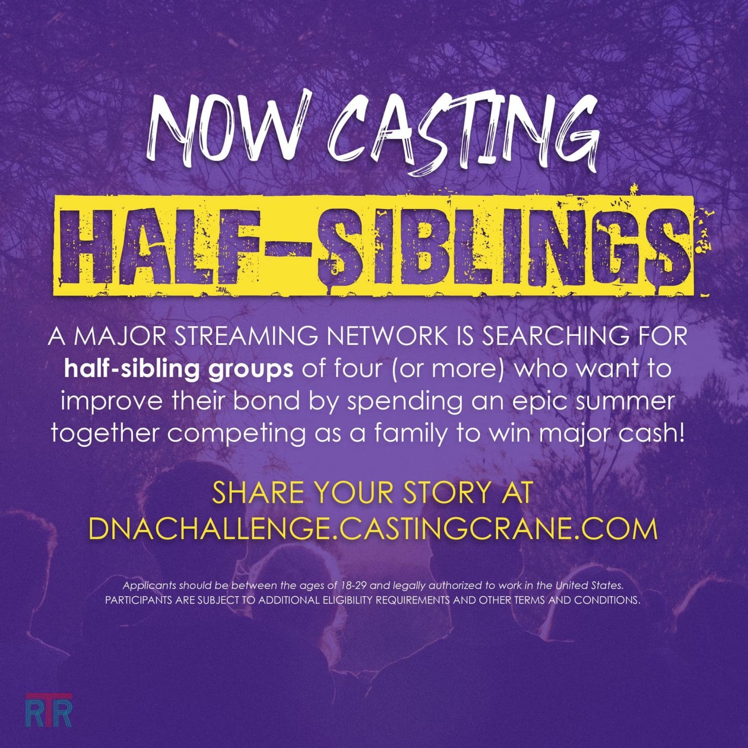 Casting Call for Half Siblings To Compete As A Family on A Reality Show