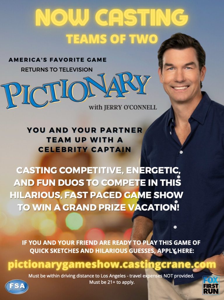 Casting Game Show "Pictionary" in Los Angeles Area - Teams of 2