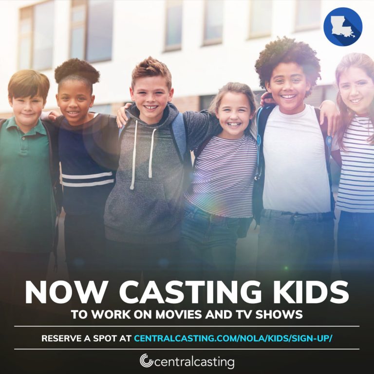 Casting Kids in Louisiana to work in a Movie