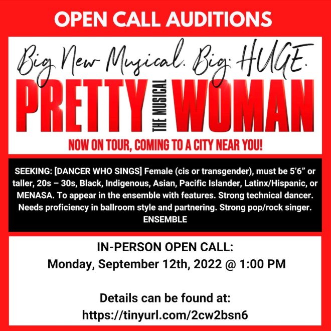 Open Audition for "Pretty Woman" in New York City