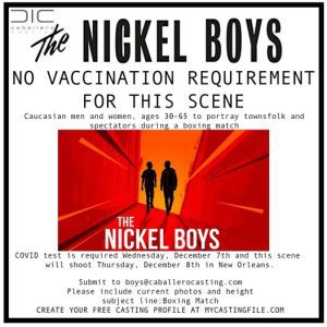 Open Casting Call in New Orleans for The Nickel Boys Movie