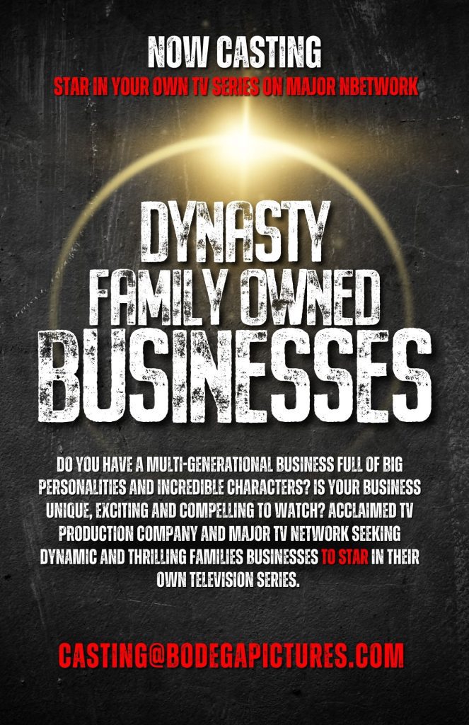Casting Families With Businesses To Star In New Show