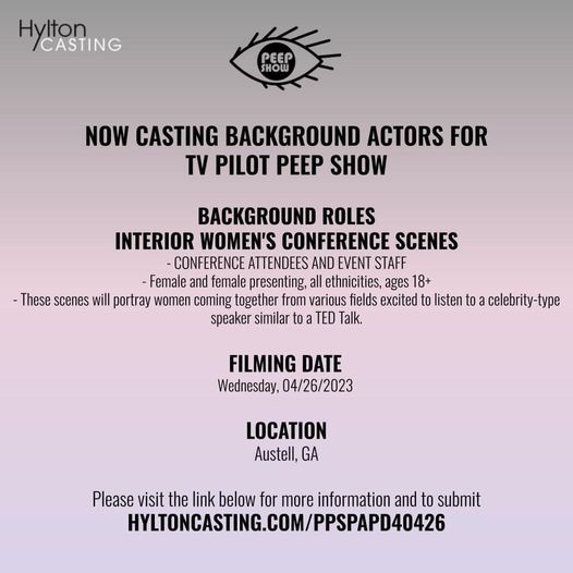 Casting Call For Extras In Austell Ga Greater Atl Area For Fx Pilot “peep Show”