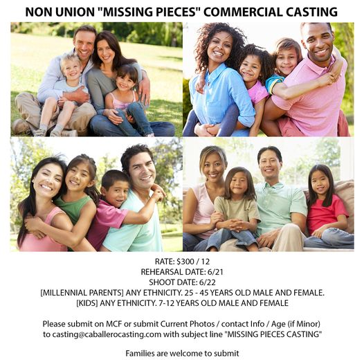 Casting Teens 18and Families In Louisiana For Tv Commercial