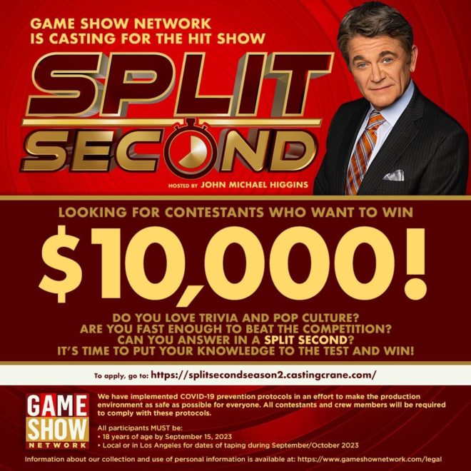 How To Get on GSN’s Game Show Split Second – Online Audition
