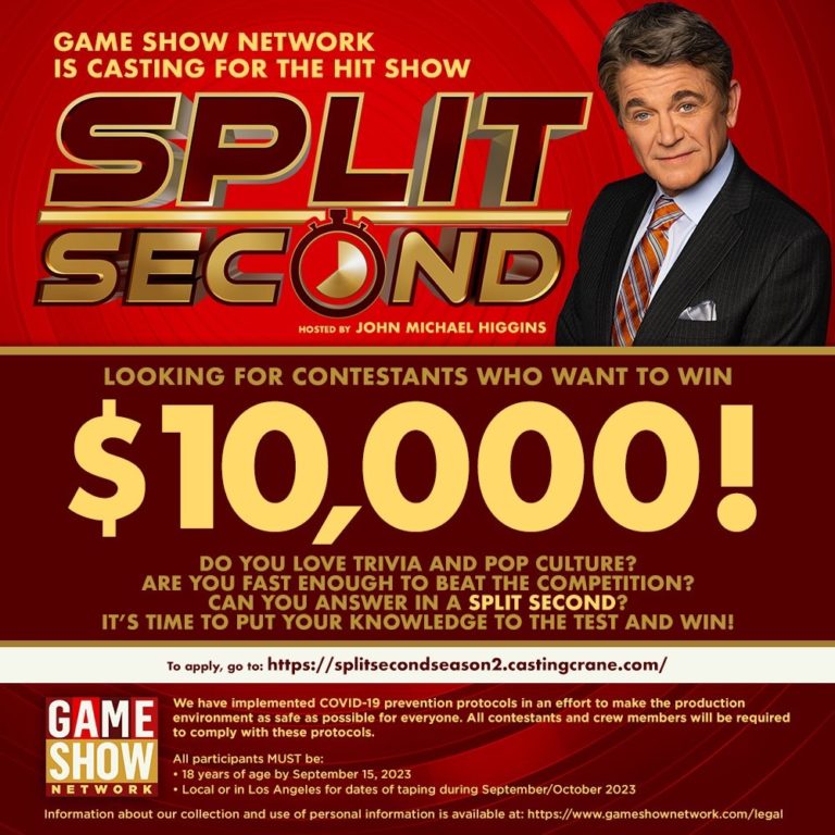 How To Get on GSN’s Game Show Split Second – Online Audition