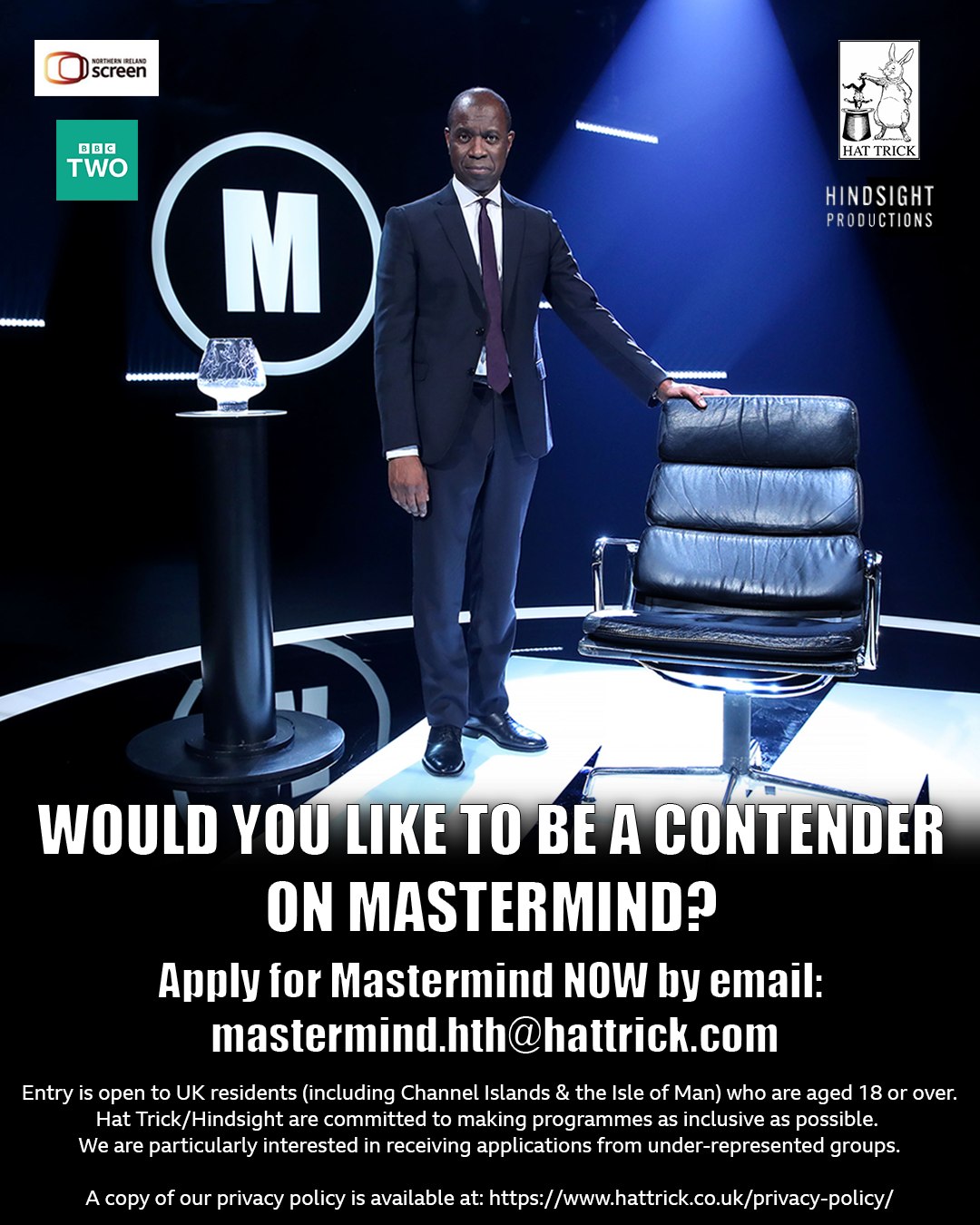 Get on BBC’s “Mastermind” Quiz Show – UK Contestants 2026 – Auditions Free