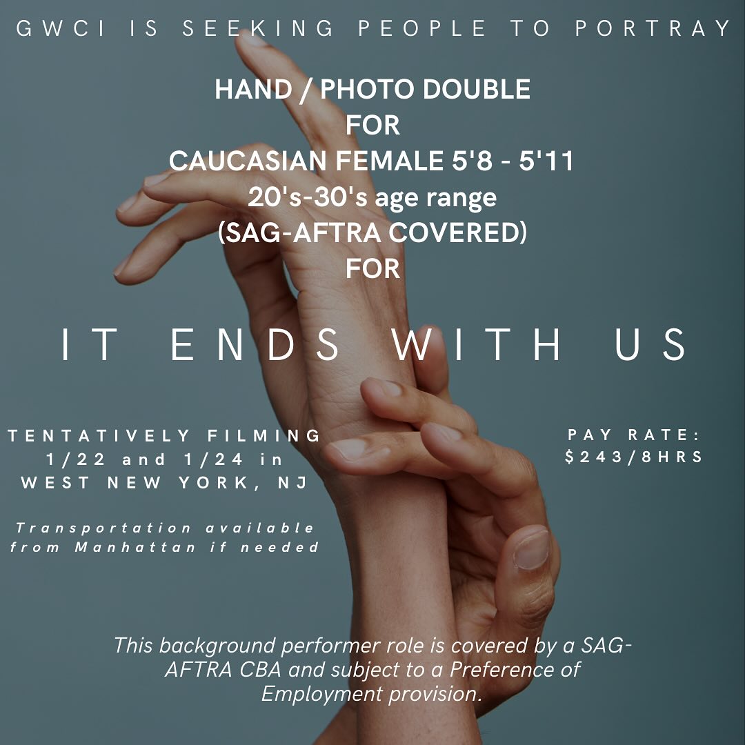 Hand Double in New York City for “It Ends With Us”