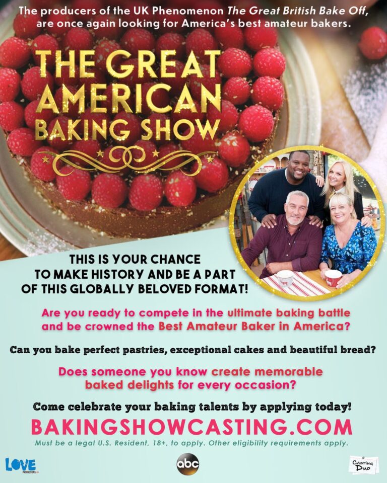 The Great American Baking Show Casting Amateur Bakers