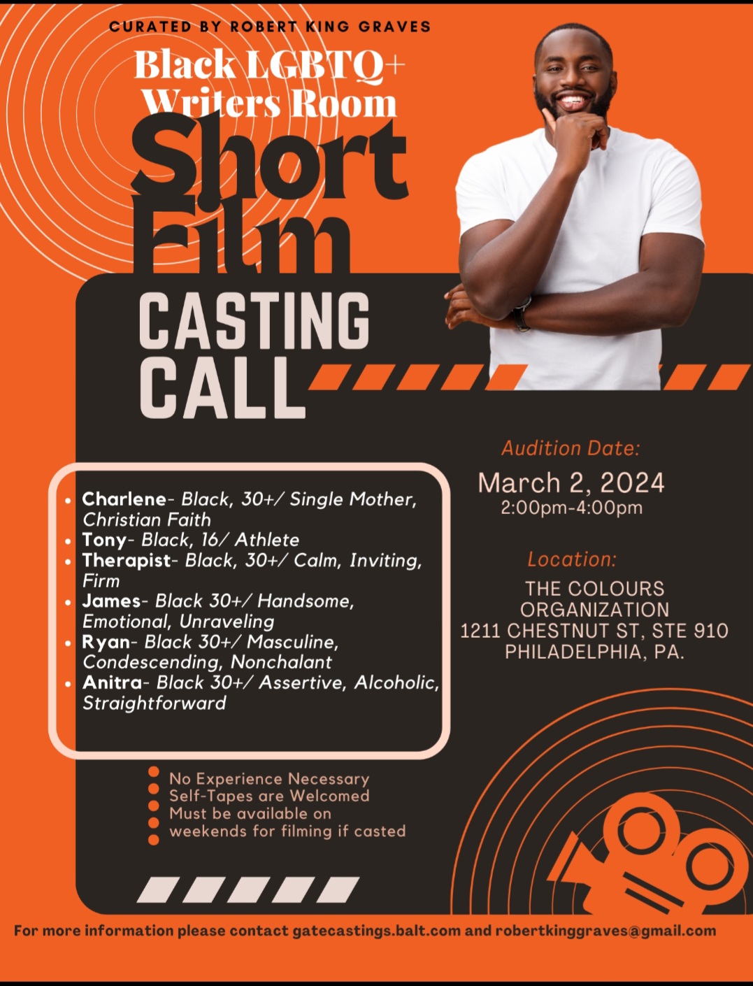 Philadelphia, PA Actor Auditions for Short Film "Roulette"