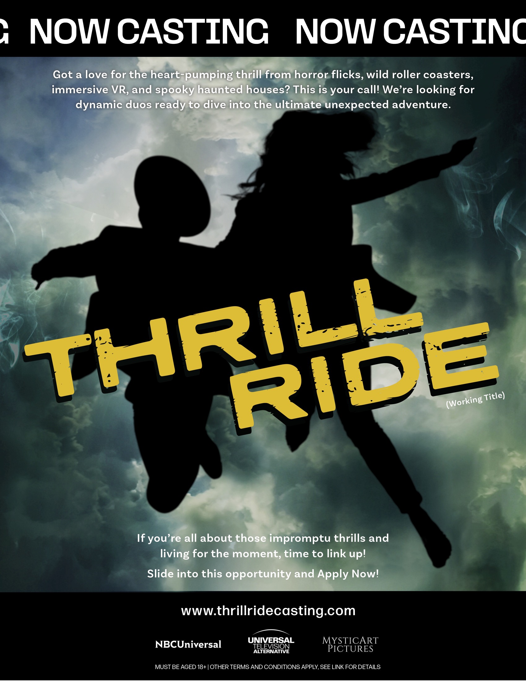 NBC Universal Casting Call for “Thrill Ride” – Auditions Free