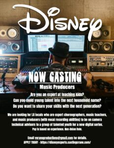Disney Auditions in Los Angeles - Disney+ Show Seeks On-Camera Talent
