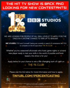 The 1% Club Game Show Now Casting Contestants Online