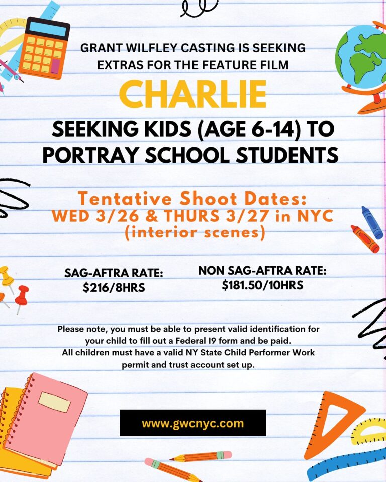 Casting Kids in the NYC Area For Feature Film