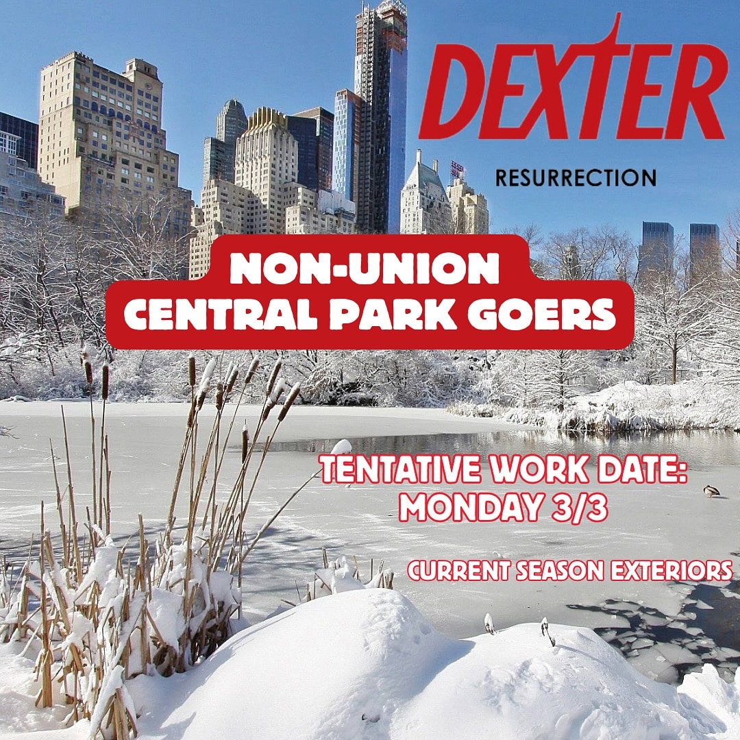Dexter: Resurrection Paid Extras Casting Call in NYC