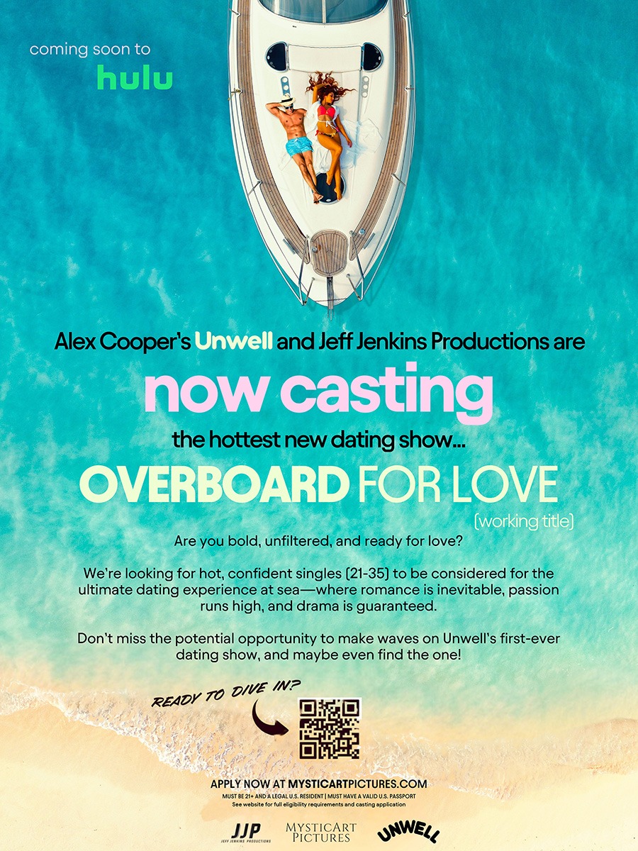 New Hulu Dating Reality Show "Overboard for Love" Casting