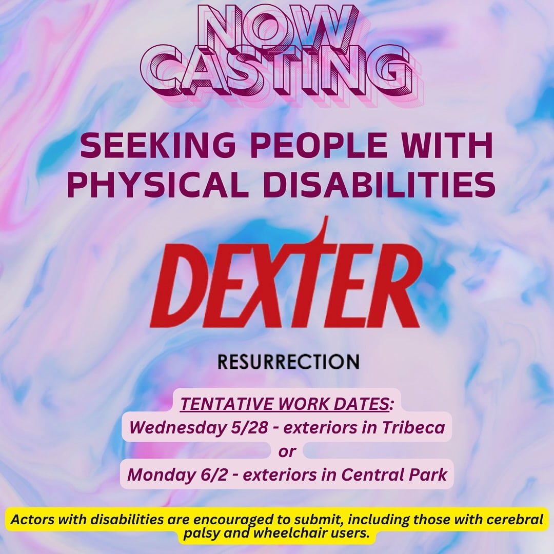 Dexter: Resurrection Paid Extras Casting Call in NYC