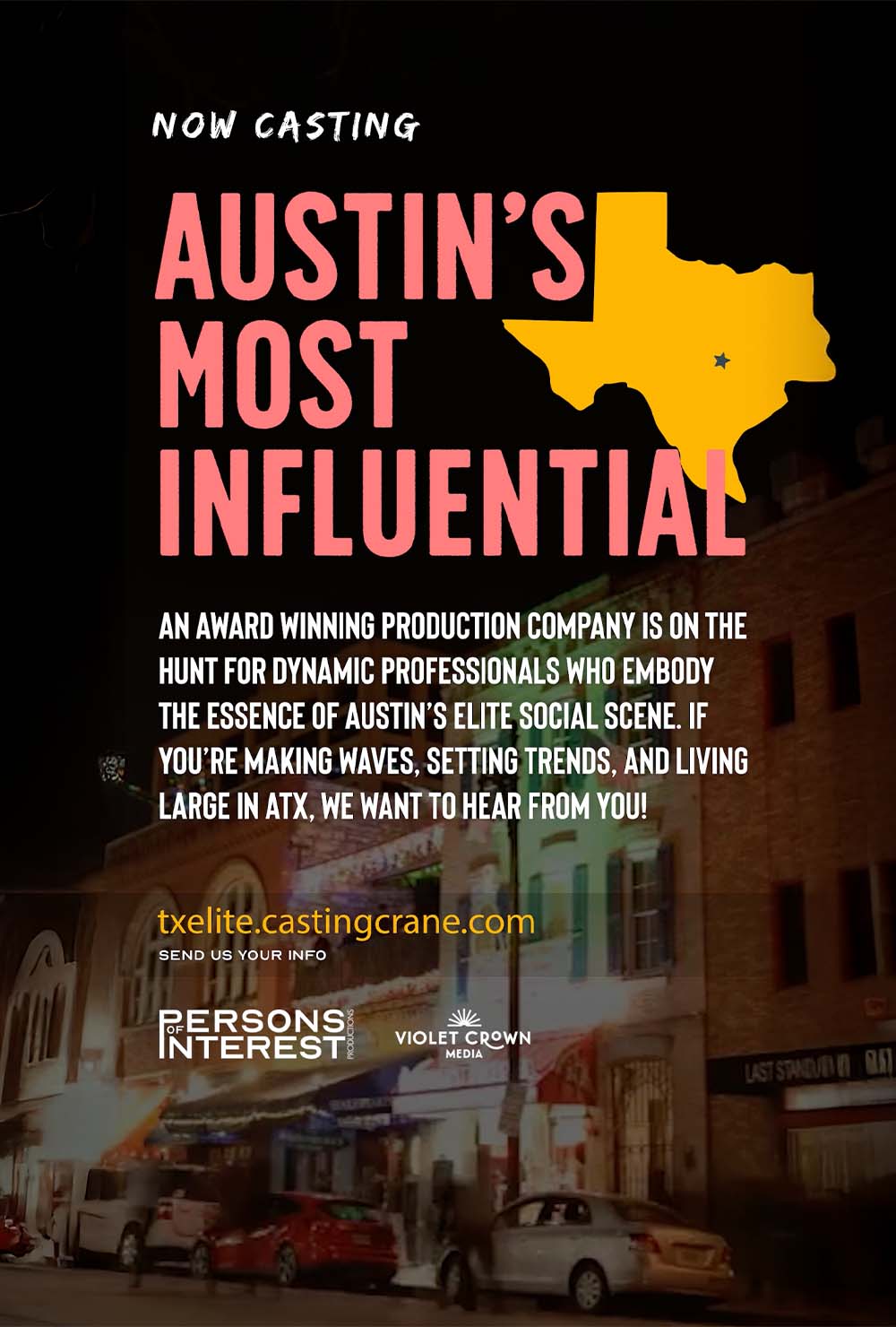 Auditions in Austin for New Show "Austin’s Most Influential"
