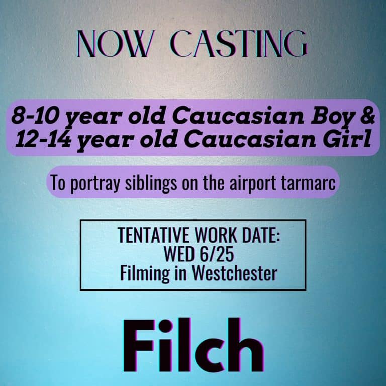 Casting Call for Kids in NYC for TV Show “Filch”