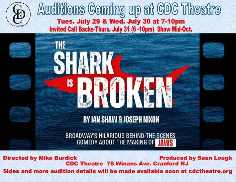 New Jersey (Cranford) Auditions for Comedic Stage Play
