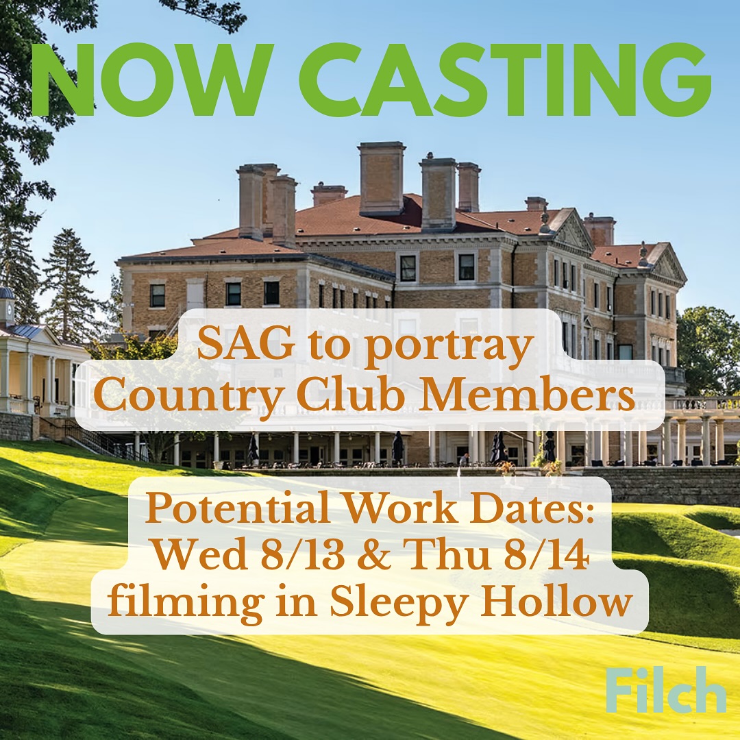 Background Extras 18+ SAG Only in Sleepy Hollow, NY Area