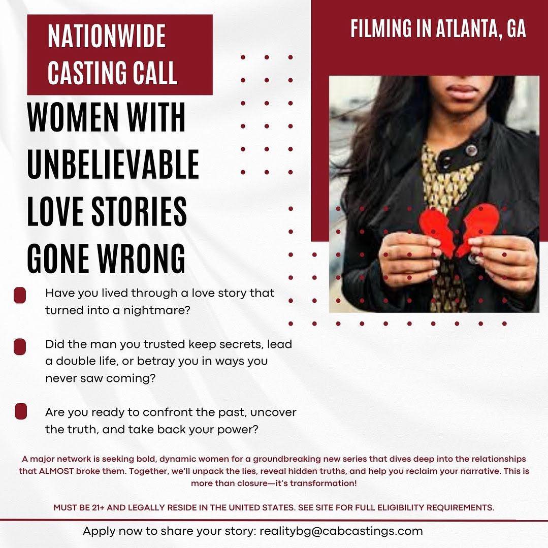 New Show Casting Women Whose Love Story Went Wrong – Auditions Free