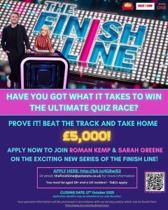 BBC Game Show "The Finish Line" Casting Contestants - UK
