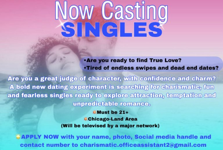 Casting Call in Chicago Area - Singles for Dating Show