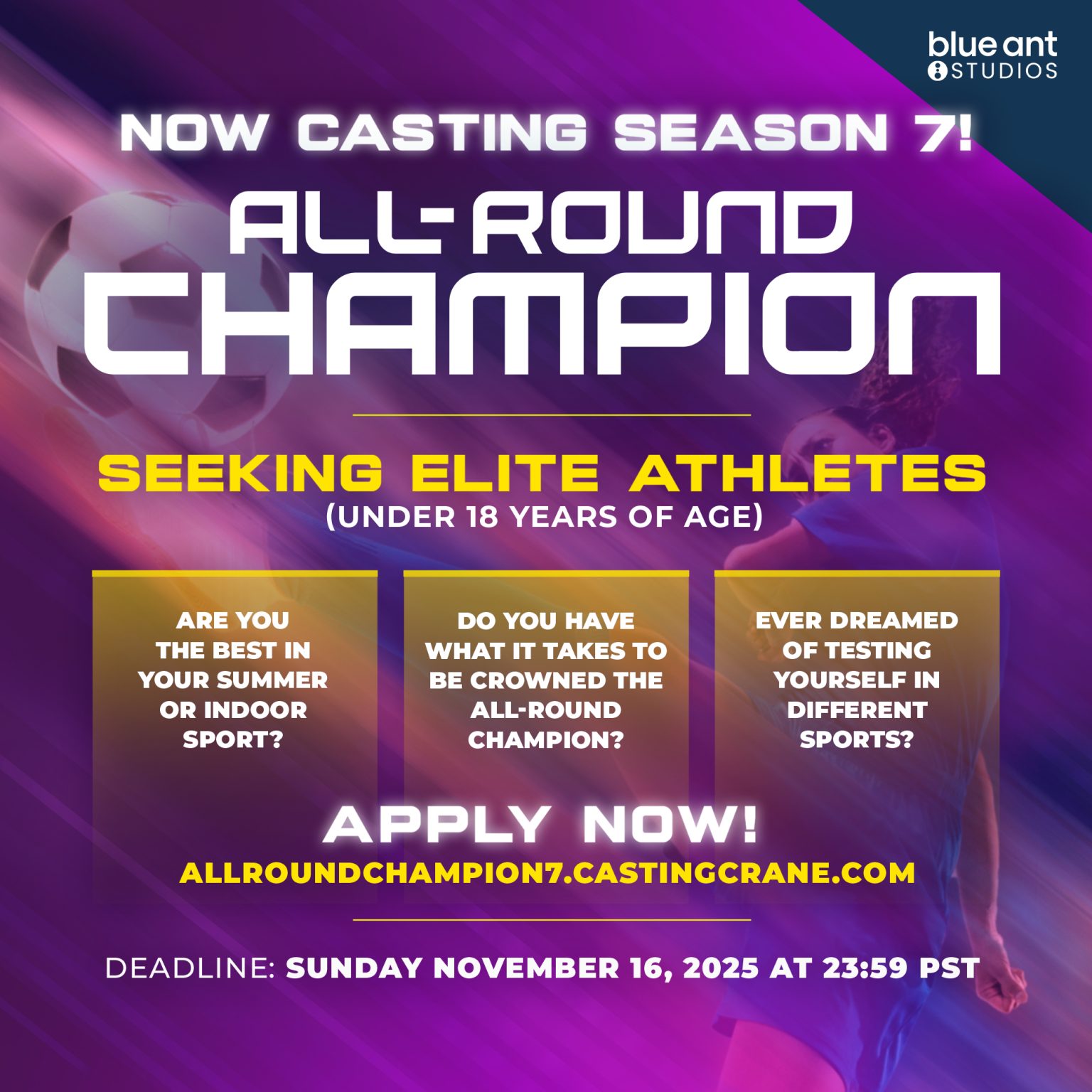 Casting Kids Nationwide for All-Round Champions Season 7