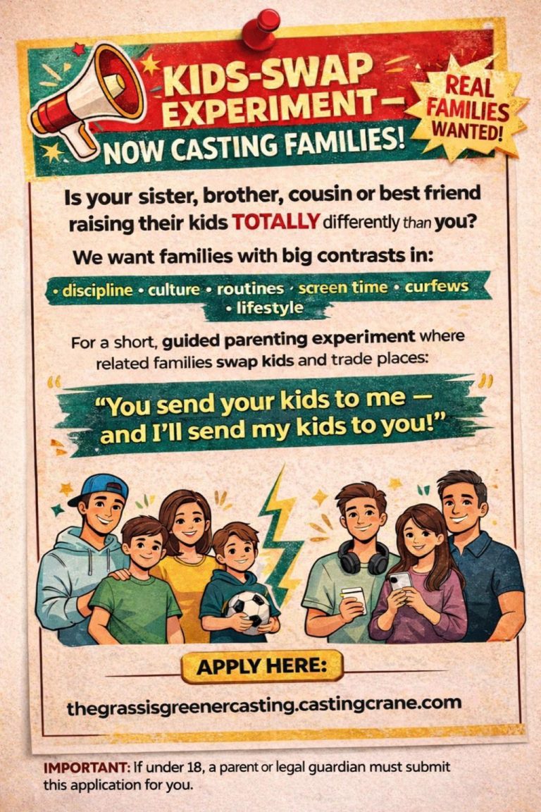 Casting Families Nationwide for "Kids Swap"