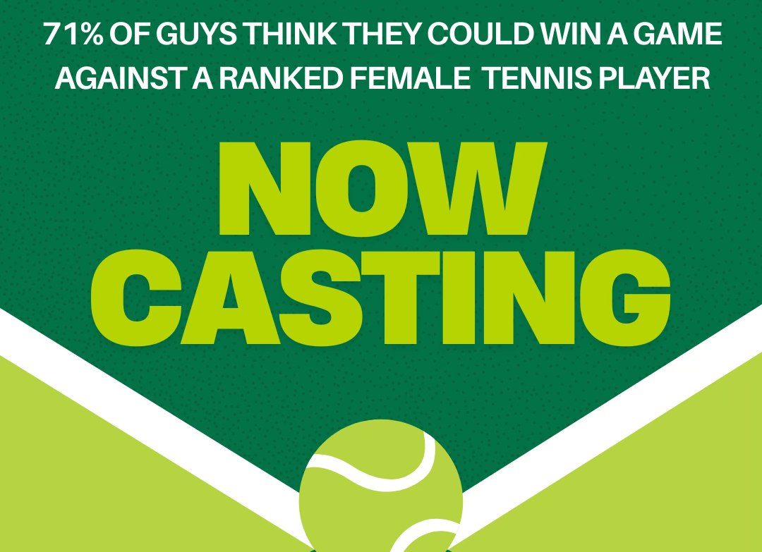 Now Casting Men Who Play Tennis for New Reality Show