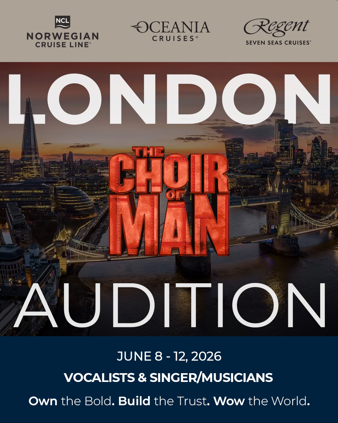 Norwegian Cruises Open Auditions for Singers in London
